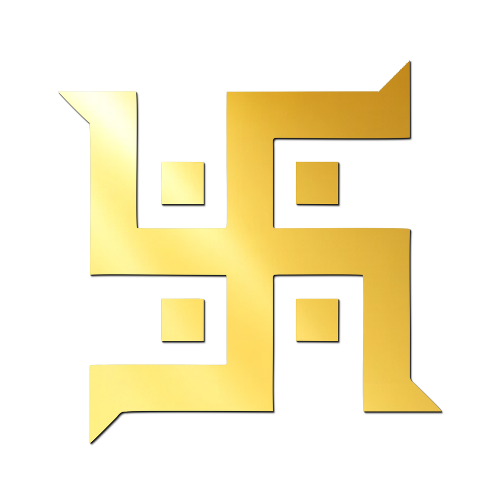 Swastika Golden Acrylic Cutout for Resin Art / Art and Craft – ShopTwiz